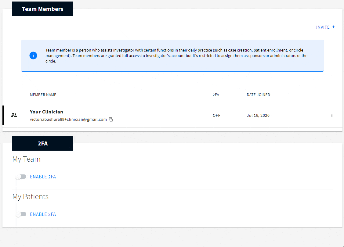 Enabling Two Factor Authentication Enabling Two Factor Authentication